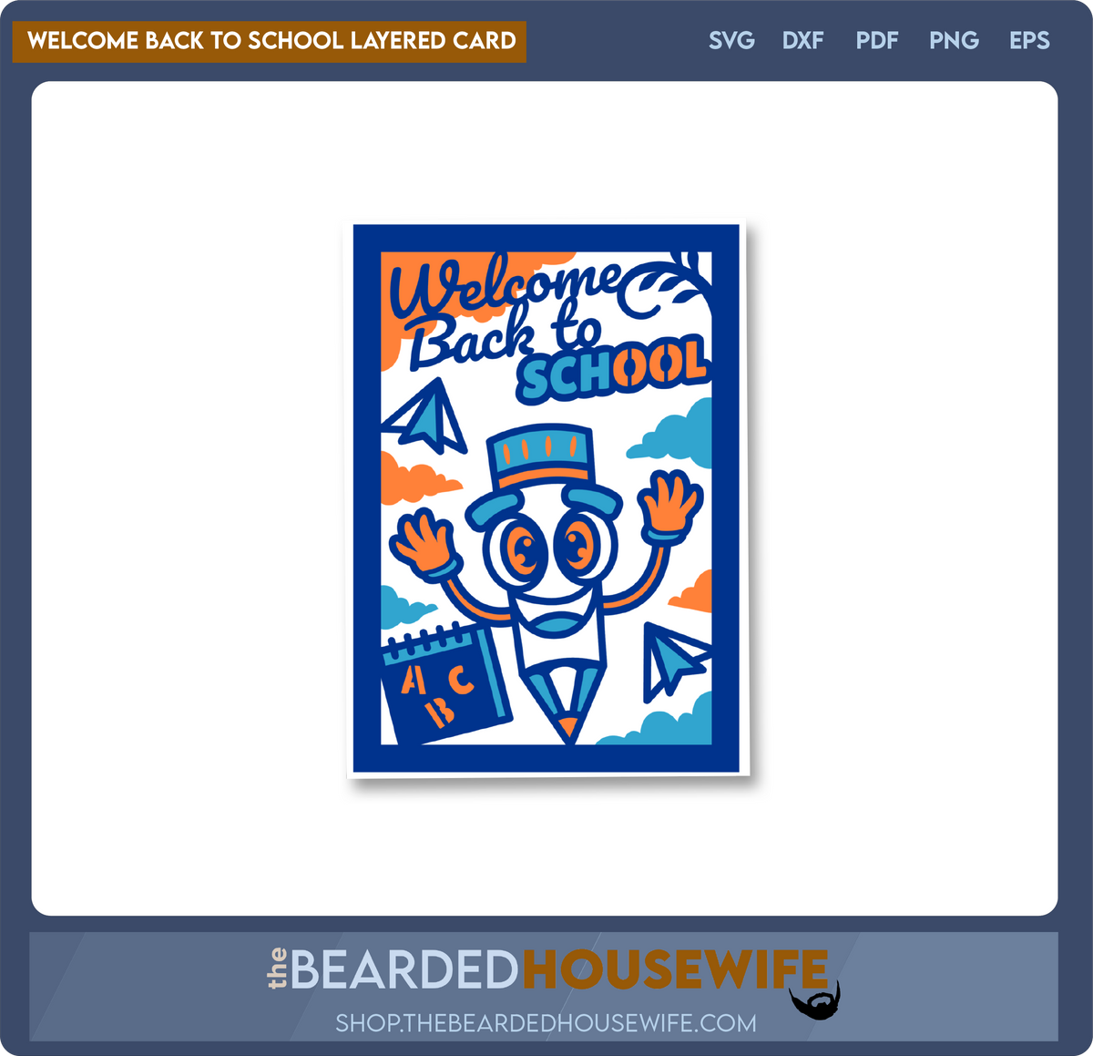 Welcome Back to School Layered Card – The Bearded Housewife